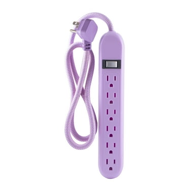 Titan 6-Outlet Surge Protector with LED Lights, 8ft. Extension Cord ...