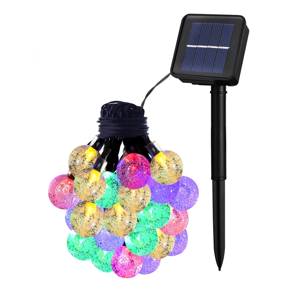 RONSHIN 6.5M 30LED Solar-powered Bubble String Lights Night Light ...