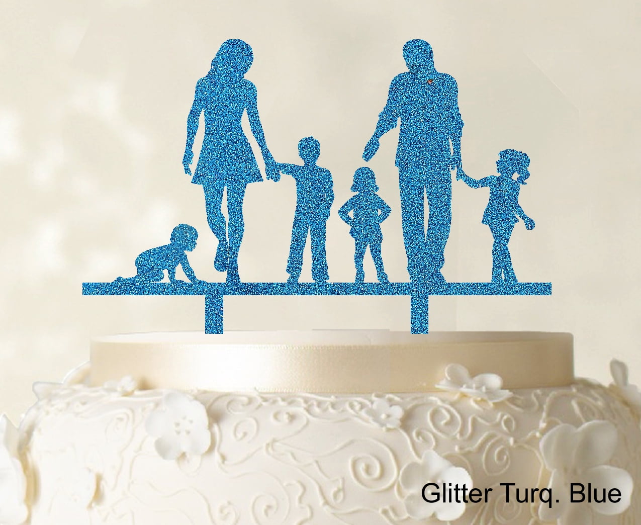 "Personalized Family Cake Topper Custom Silhouette Wedding Cake Topper ...