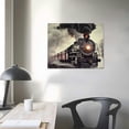 Acheng Old Black Steam Train Art Steam Train Wall Art Vintage Posters ...