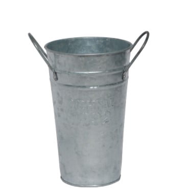 ZOENHOU 6 Pack 10 Inch Galvanized Metal Vase, Rustic Farmhouse Tall ...