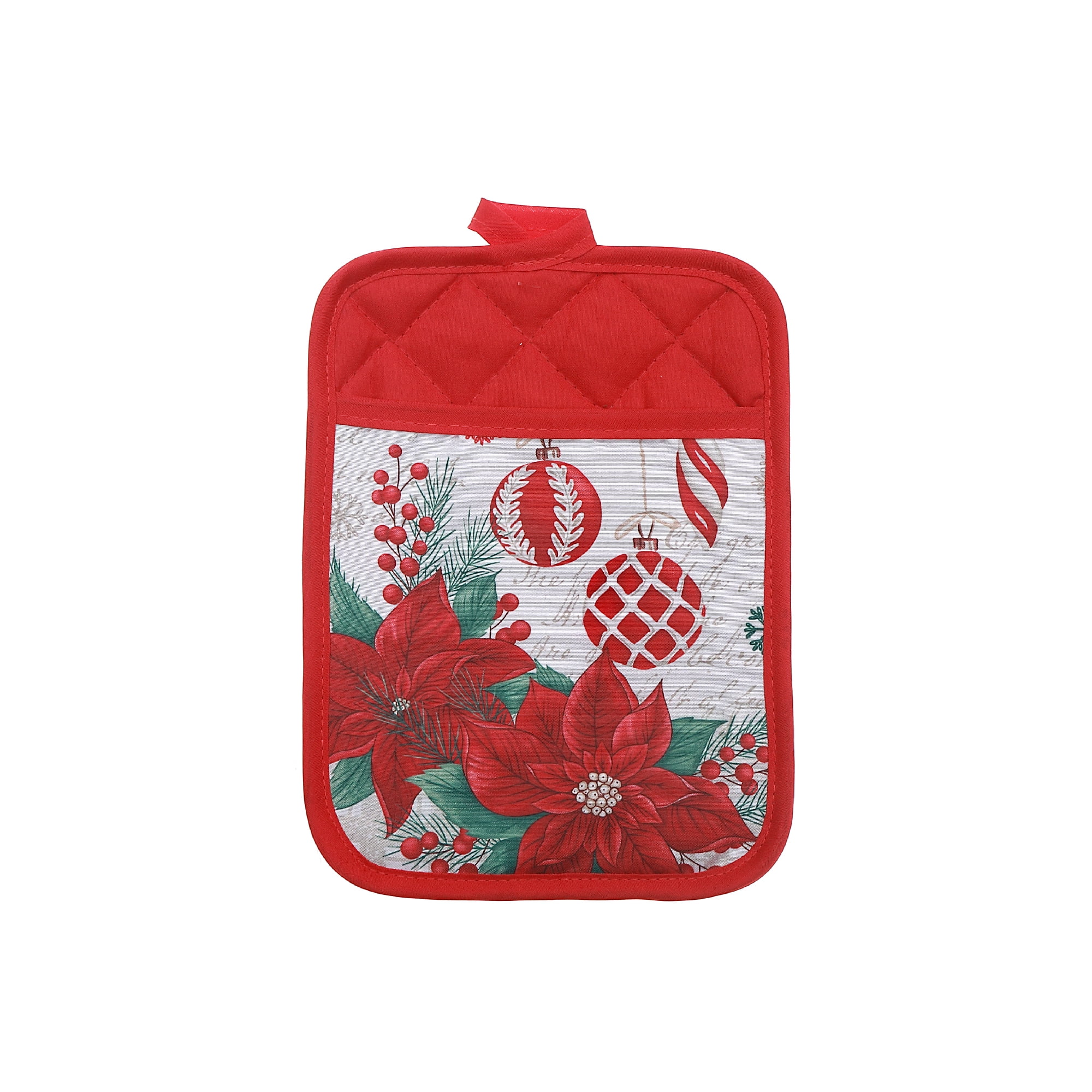Click here for Ih Casadécor Pot Holder With Pocket (Poinsettia W/... prices