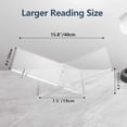 LTECARP Acrylic Clear Book Stands for Display, 15.8 x 9.5 x 4.3 in Open ...