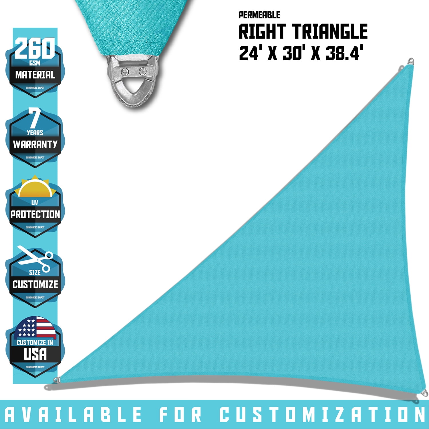 TANG Sunshades Depot A Ring Design Steel Cable Wire Reinforcement 16 ...