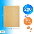 Brown Kraft Bubble Mailer Envelopes 7.25 x 11 Inch. 200 Pack of Kraft ...