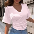 Korean Style Design Short Sleeve T Shirt Casual Loose Fit Pure Basic ...