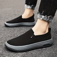2026| Men's Spring/Summer New Solid Color Slip-On Casual Shoes, Trendy ...
