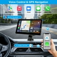 Wireless Apple Carplay Screen for Car, 7" HD Touch Screen Portable Car ...