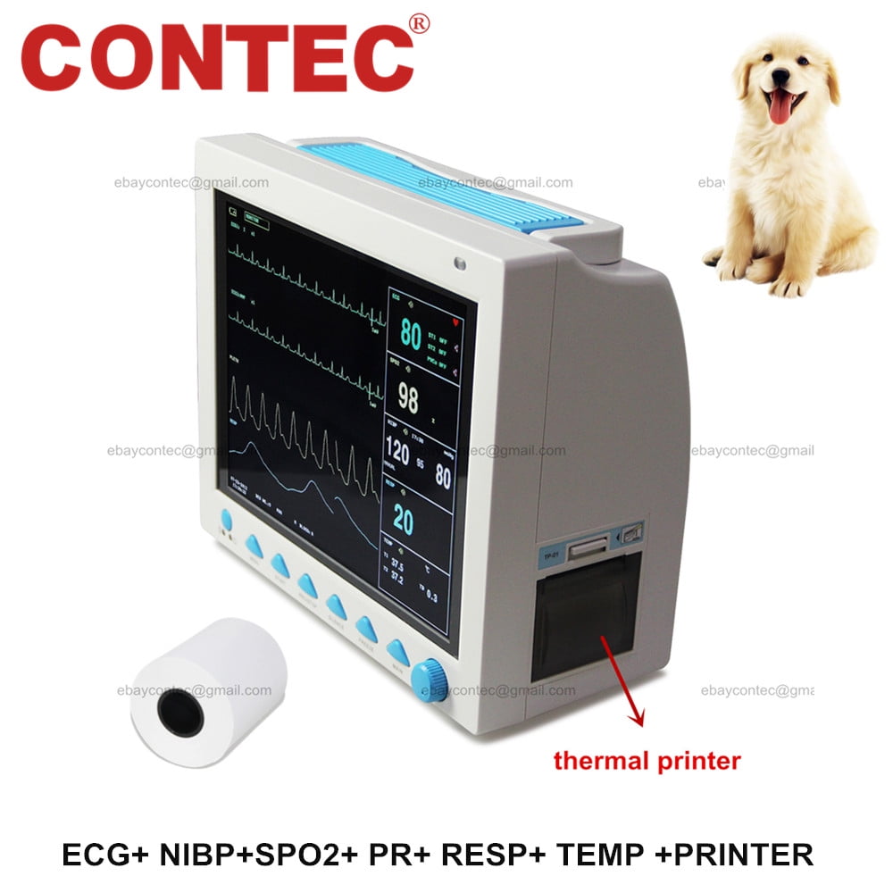 Buy CONTEC CMS8000VET Veterinary Patient Monitor Animal Vital Signs 6 ...