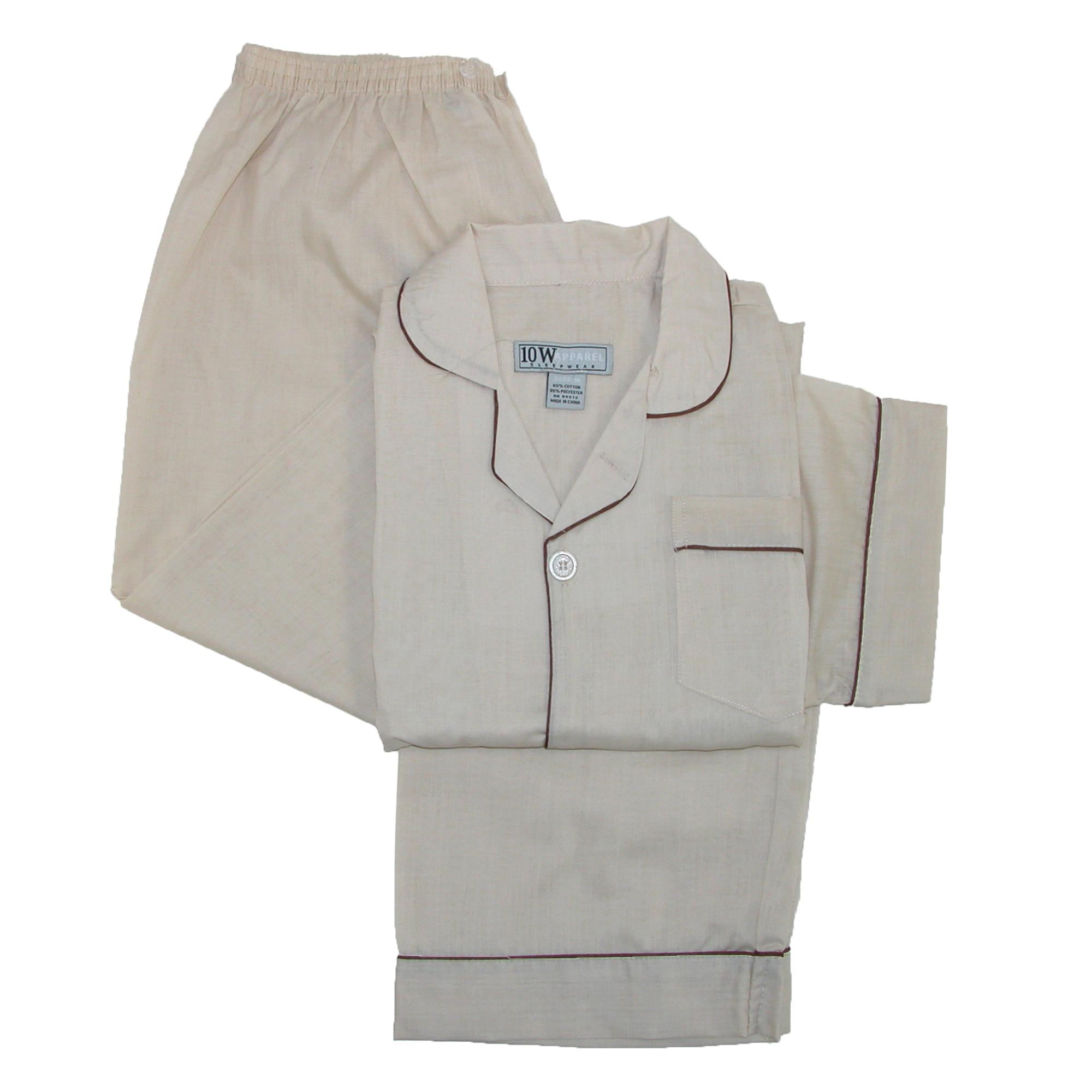 Click here for Ten West Apparel Short Sleeve Long Leg Solid Pajam... prices