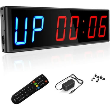 BTB SIGN Led Interval Timer Count Down/Up Clock Stopwatch with Remote ...
