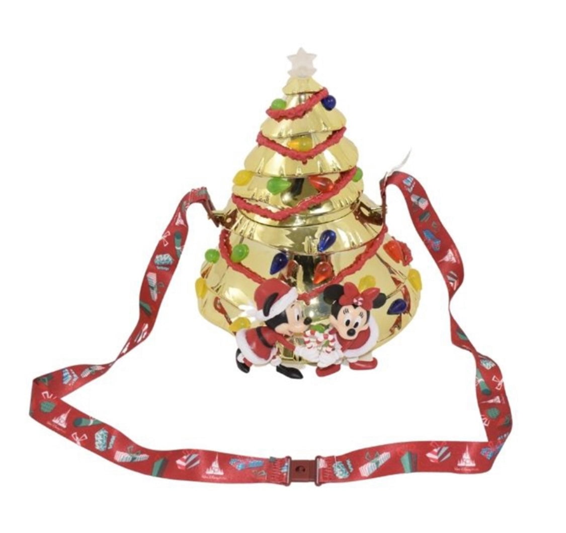 Buy Disney Souvenir Popcorn Bucket - Mickey And Minnie Mouse Christmas ...