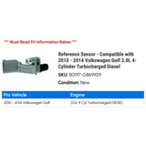 Reference Sensor - Compatible with 2010 - 2014 Volkswagen Golf 2.0L 4 ...