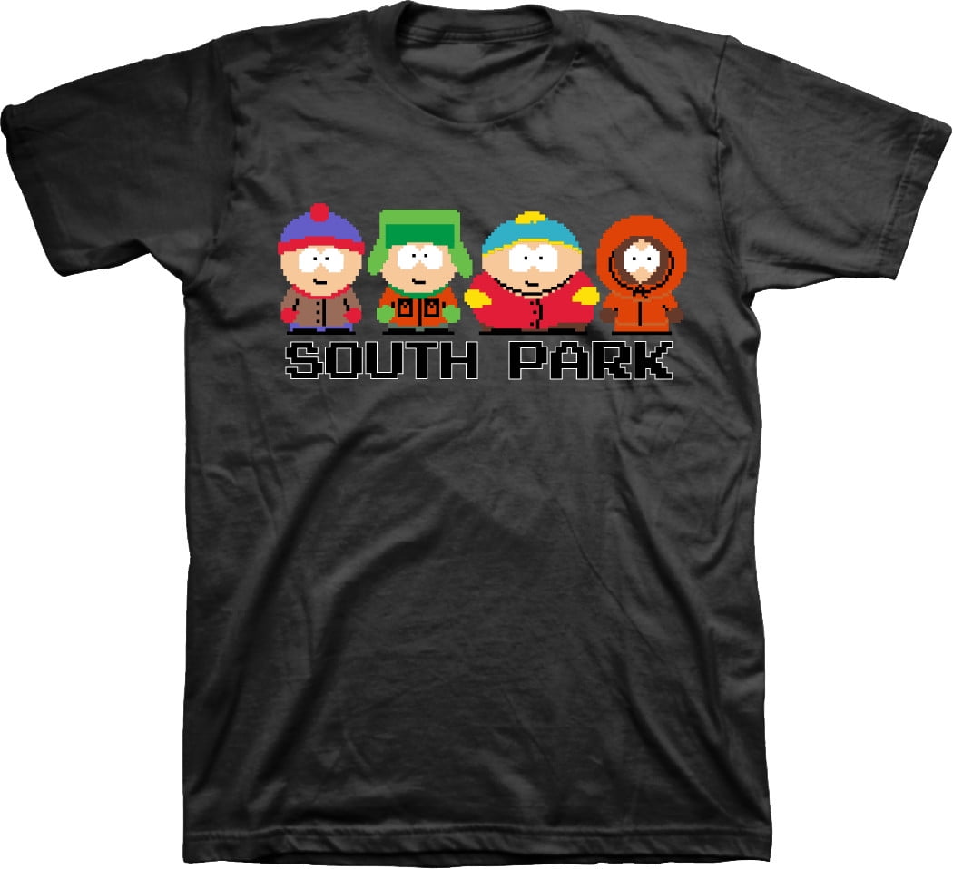 Mens South Park Logo Shirt - Cartman, Kenny, Kyle & Stan Tee - Classic ...