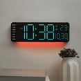 ANXPTIME Intelligent Illuminating Wall Clock LED Display Date Time ...
