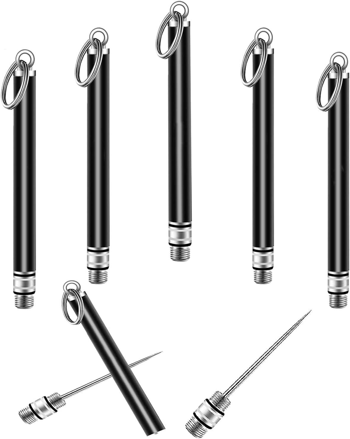 5 Pieces Reusable Titanium Toothpicks holder, Mini Metal Toothpick ...