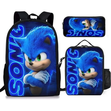 Sega Sonic The Hedgehog Alliance Boys 17" 3-Piece Backpack Set with ...