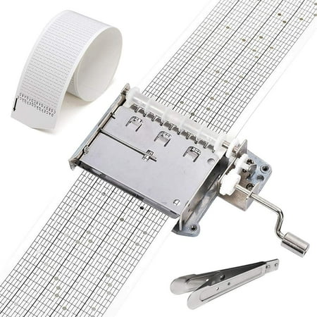 Dyfrio 30 Note DIY Hand Crank Music Box Movement Kit + Hole Puncher ...
