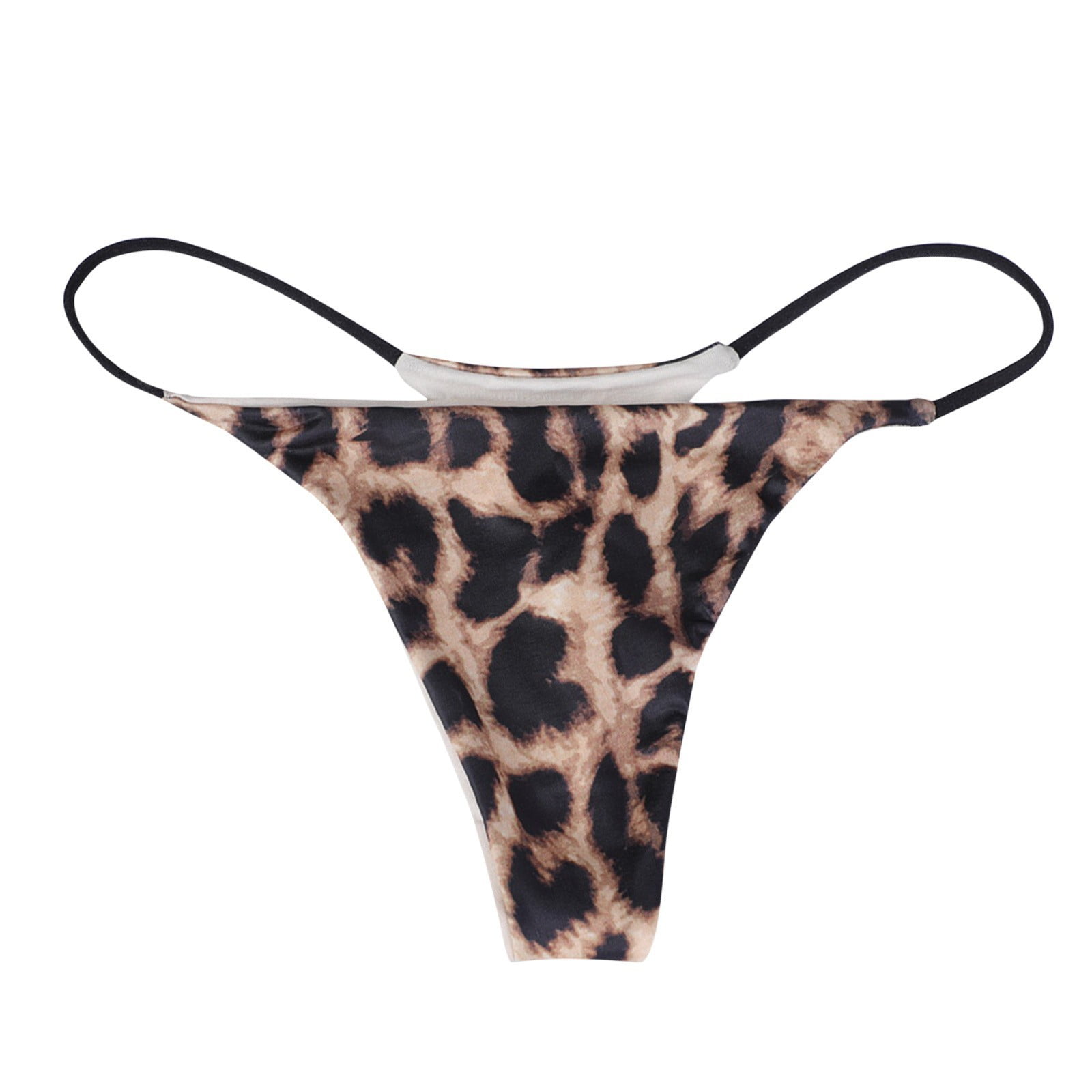 Roliyen Thongs For Women Floral Printed Underpants Comfort Low Rise