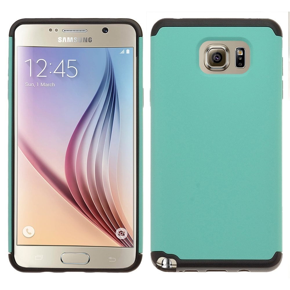 Galaxy Note 5 Case, Slim Hybrid Dual Layer [Shock Resistant] Case Cover ...