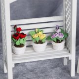 Farfi 1/12 Dollhouse Accessories Realistic Mini Flower Model Pretend ...