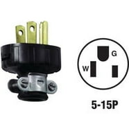 Leviton Commercial and Residential Thermoplastic GFCI Plug 5-15P 14/3 ...