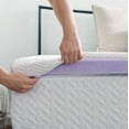 Lucid Lavender and Gel Covered Memory Foam Mattress Topper, 2 inch ...