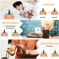Electime Wooden Alarm Clock for Christmas Gift, Desktop Digital Clock ...