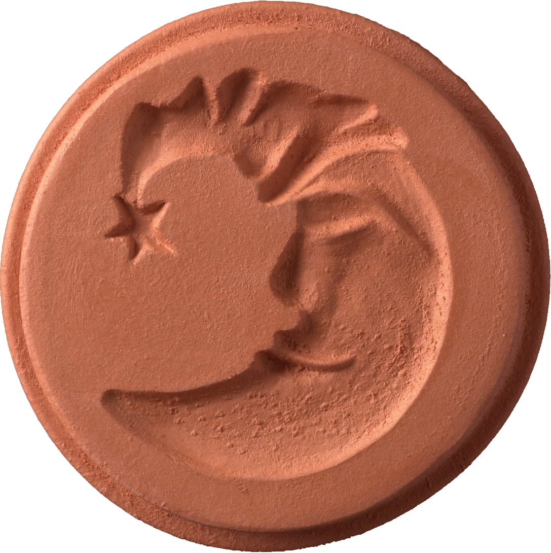 JBK Pottery Terra Cotta Cookie Stamps (Moon) - Walmart.com