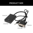 HDMIcompatible to VGA Converters with 3.5mm Cable for PC Laptop TVs ...