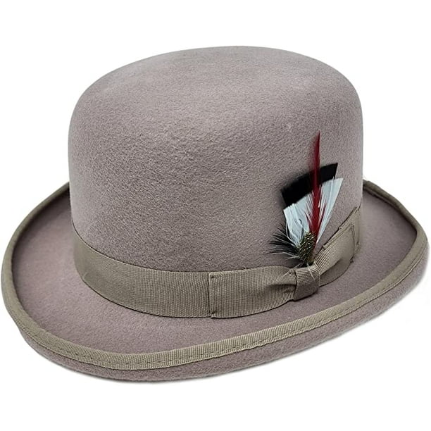 Different Touch Men 100% Wool Felt Top Hats Victorian Style Mad Hatter ...