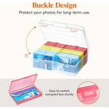 Lifewit 4x6 Photo Case, 18 Inner Photo Keeper, Multicolor Plastic ...