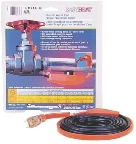 New Easy Heat Ahb-124 24 Foot Pipe Heating Cable Heat Tape Kit 6837041 ...