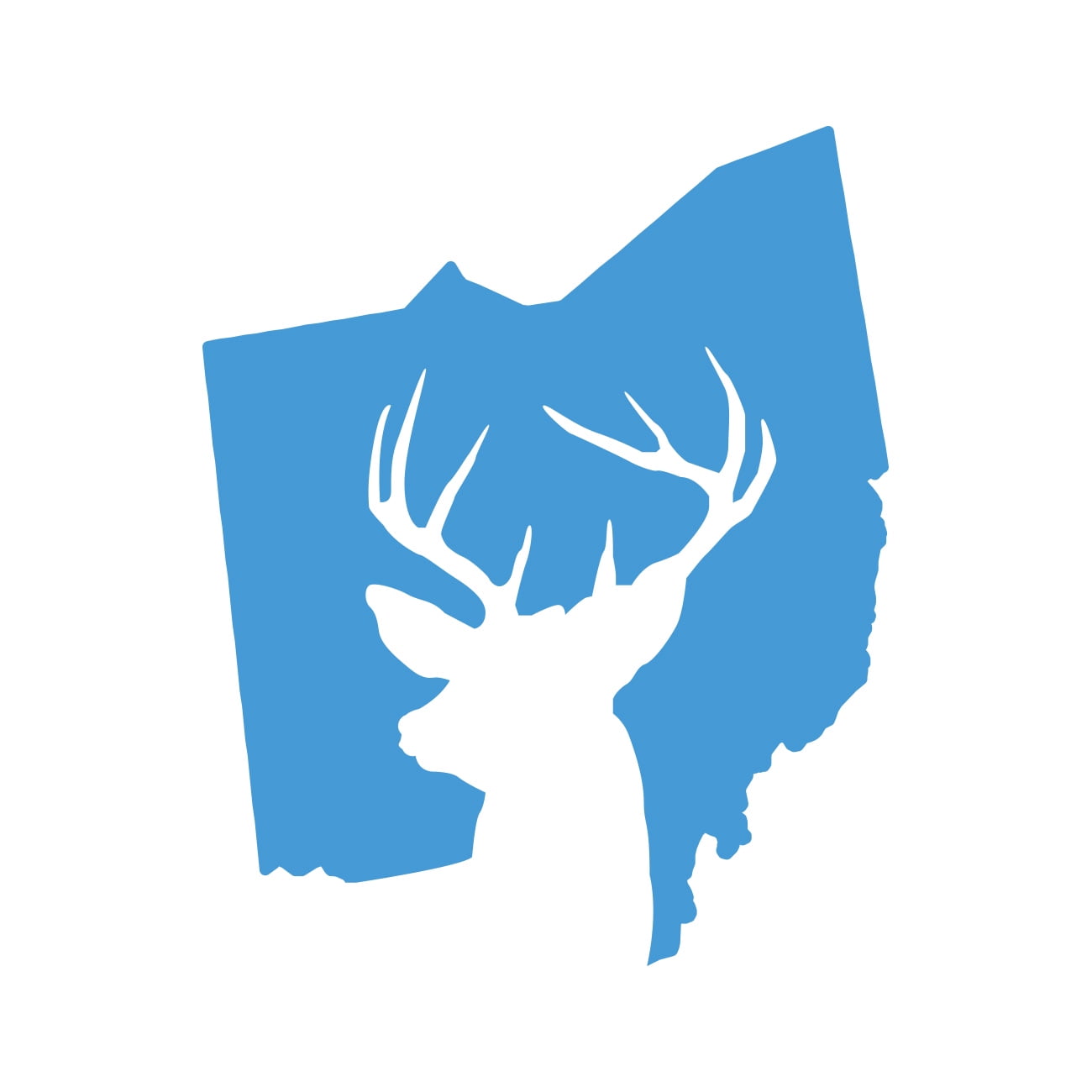 Ohio Deer State Sticker Decal Die Cut - Self Adhesive Vinyl ...