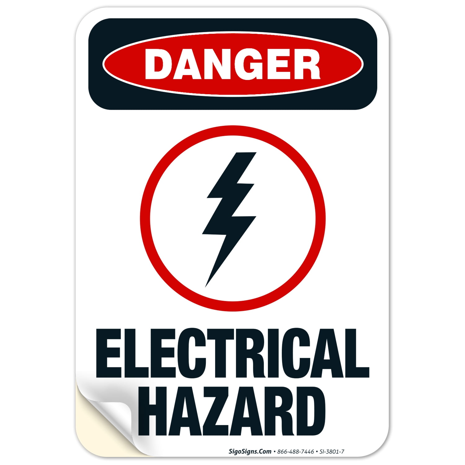 Danger Electrical Hazard Sign