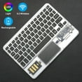 CHNGXJC Backlit RGB Bluetooth Keyboard with Touchpad | Sleek Design for ...