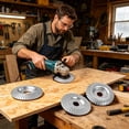 4-15/16" Angle Grinder Wood Carving Disc, Beveled Edge Tungsten Carbide ...