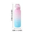 KFIWSZC 1 Liter Air Water Bottle With 7 Flavor Pods Sports Up Set Drinking Bottles With Drinking ...
