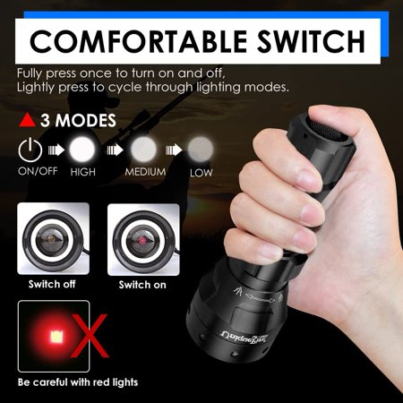 UniqueFire 1503 Infrared Light IR 940nm Torch T50 Head (50mm Lens ...