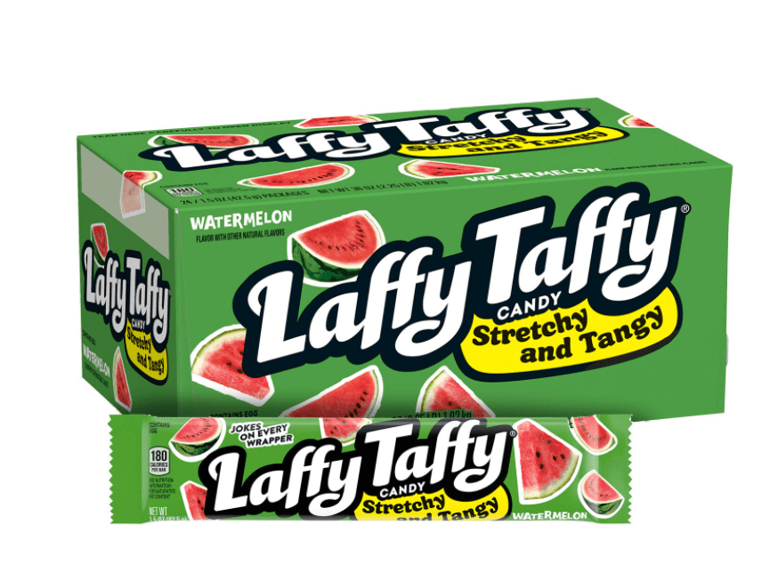 Laffy Taffy Stretchy And Tangy Candy Watermelon 36 Ounce Pack Of 24