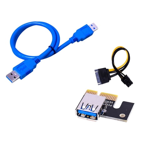 Usb 3.0 PCIE Extension Cable Riser Ver 009S Express 16X Extender Riser ...