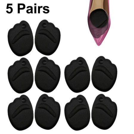5 Pair - Soft Sponge Forefoot Heel Cushion Inserts For Women Shoes ...