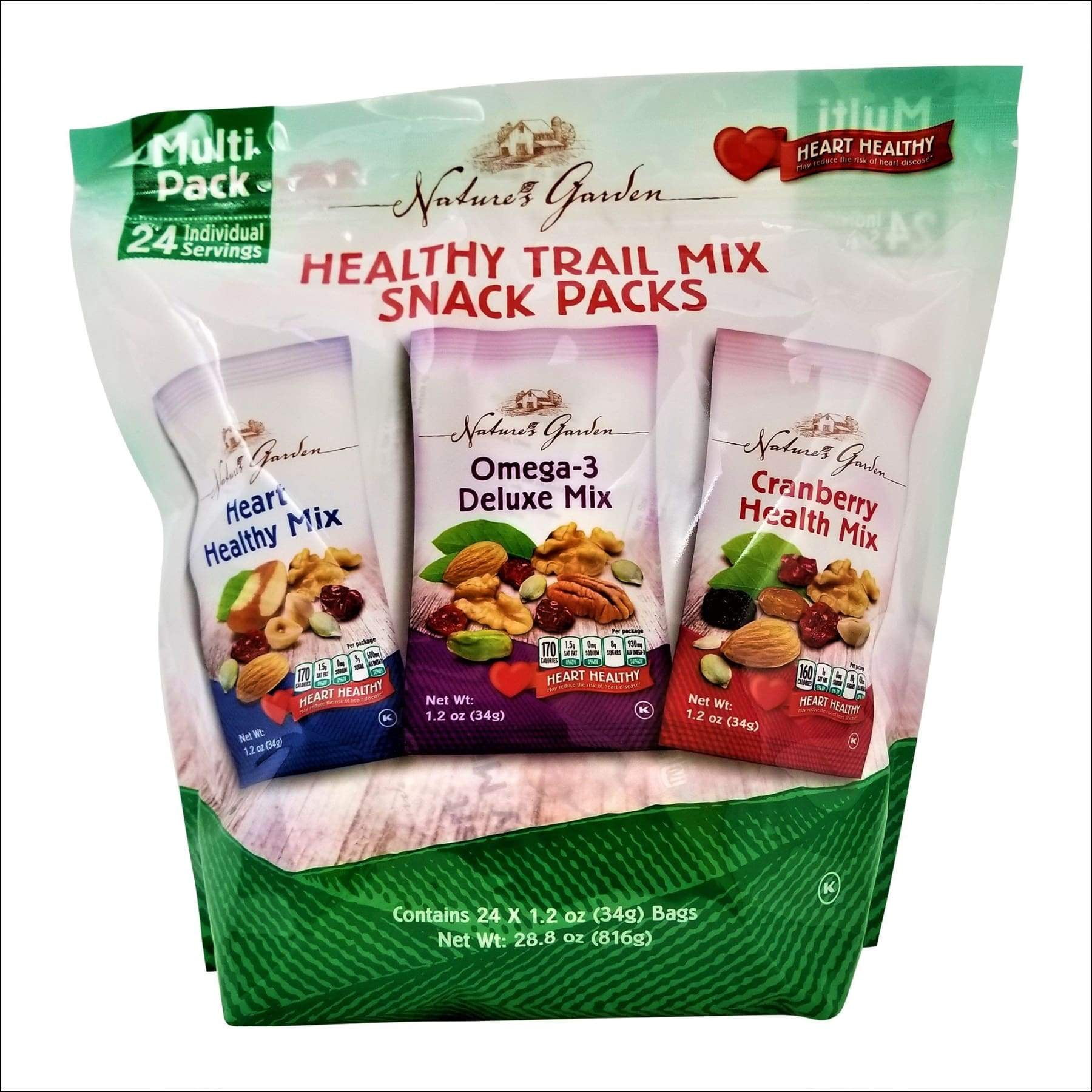 Natures Garden Healthy Trail Mix Snack Pack 288 Oz 288 Ounce Pack Of 1
