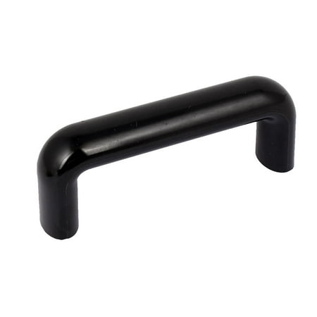 M8 Female Thread 120mm Hole Distance Plastic Flat Bow Pull Handle Black ...