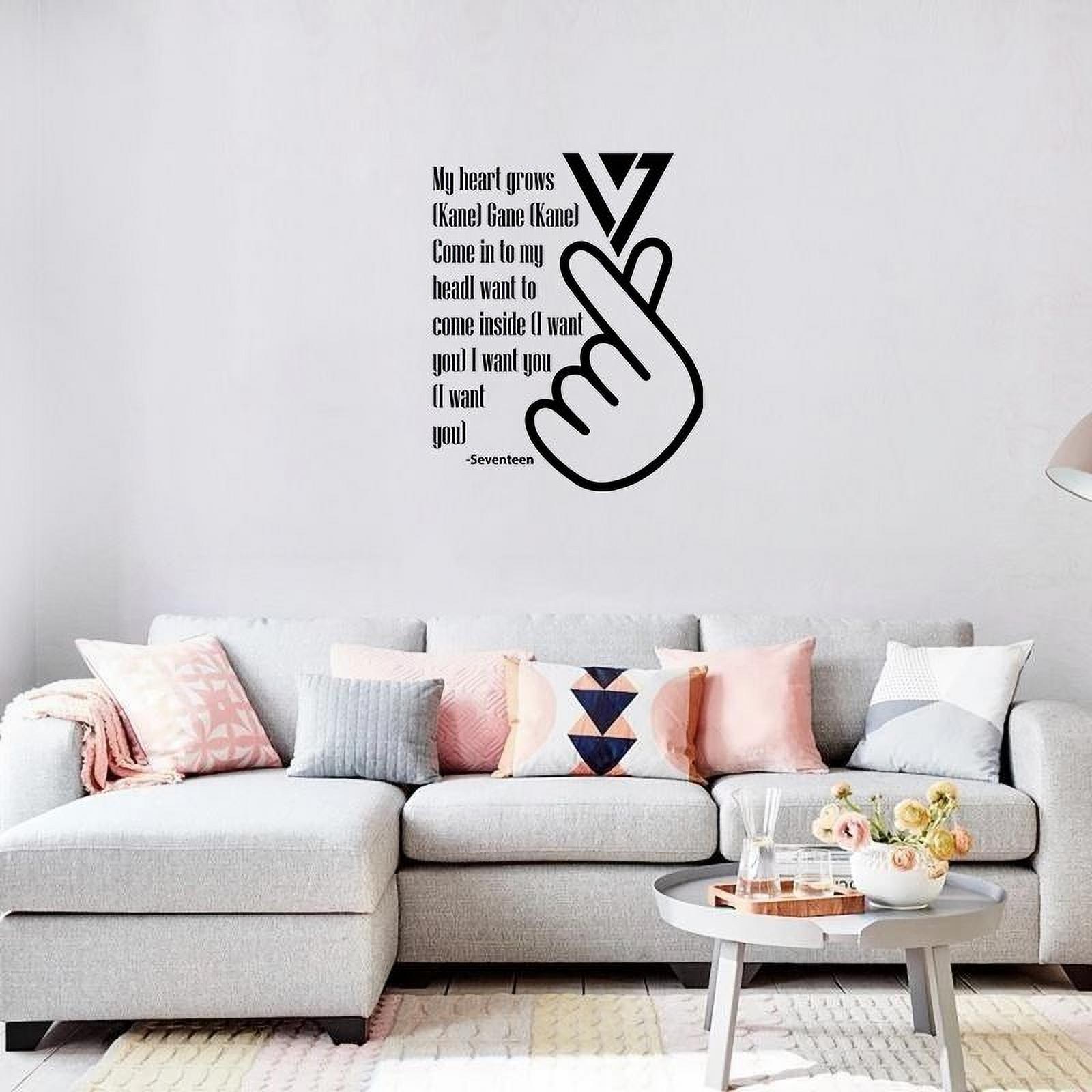 Buy Seventeen Song KPOP Band Wall Decals Music Artist Song Lyrics ...