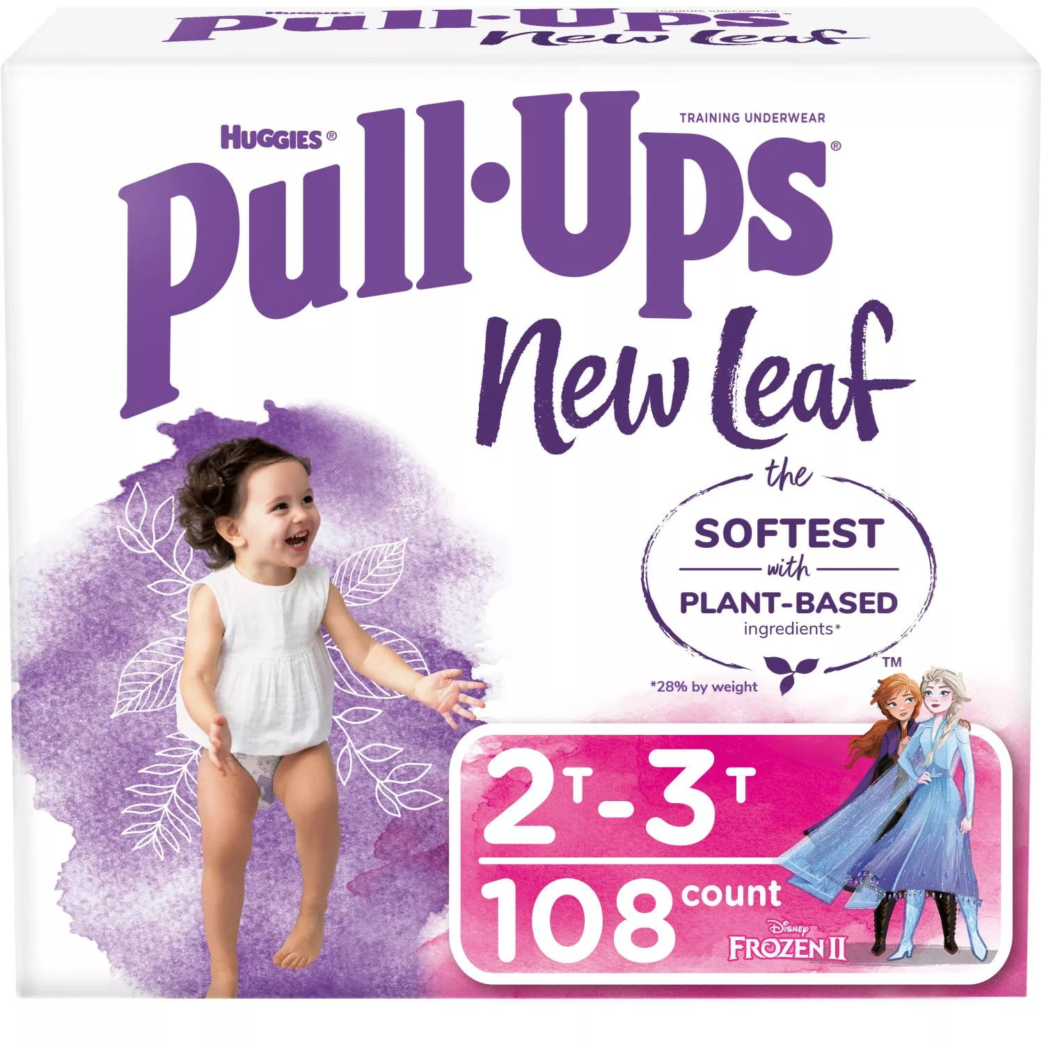 Huggies Pull-Ups New Leaf Training Underwear for Girls 2T-3T (108 Count ...