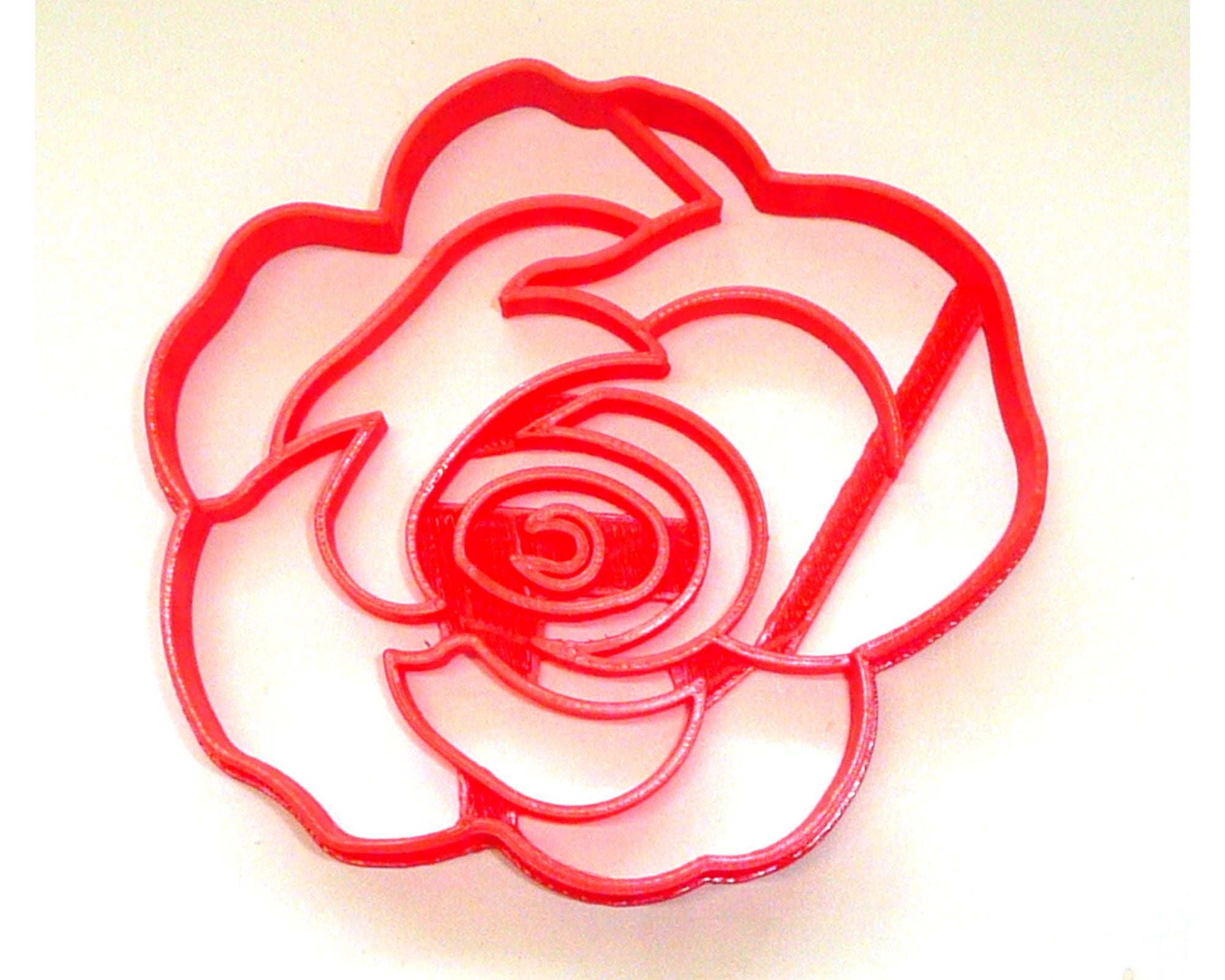 Flower 2 Rose Bloom Flowers Cookie Cutter Baking Tool USA PR3461 ...