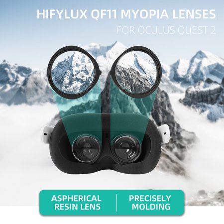 Hifylux 2 Pieces VR Headset Eyeglass Aspherical Lenses Disassemble ...