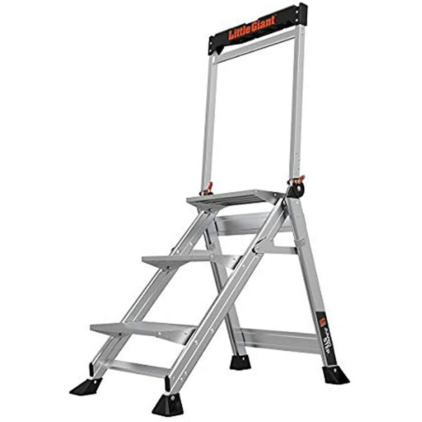 Little Giant Ladders, Jumbo Step, 3-Step, 2 Foot, Step Stool, Aluminum ...