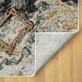 Luxe Weavers Marble Swirl Collection Smoke Abstract Area Rug 2x7 ...